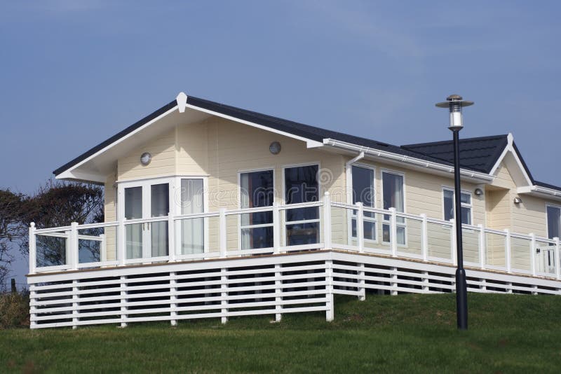 Modern static caravan stock photo. Image of static, english - 25775336