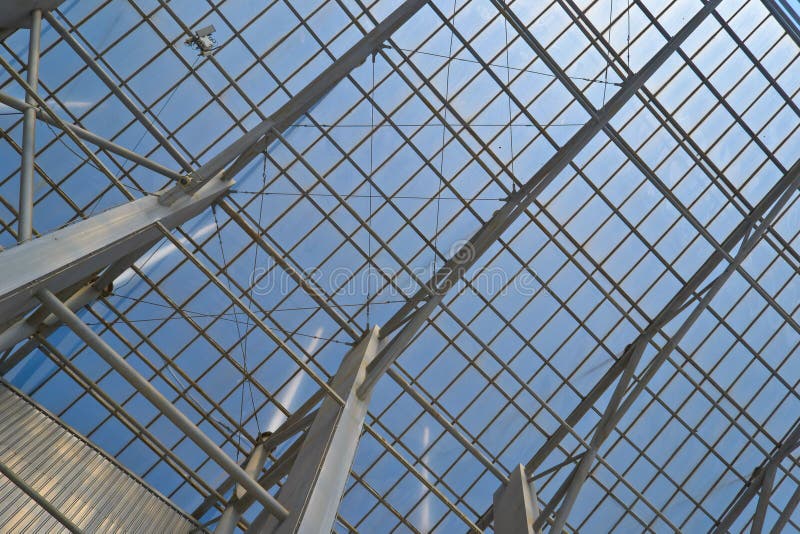 Modern steel architecture stock image. Image of construction - 22200743