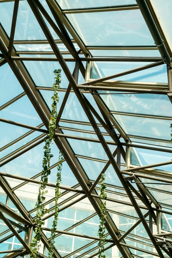 Modern Steel and Glass Structure Stock Image - Image of estate ...