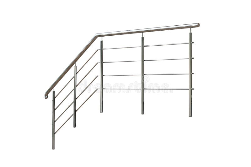 Modern steel handrails. stock photo. Image of cordon - 121566468