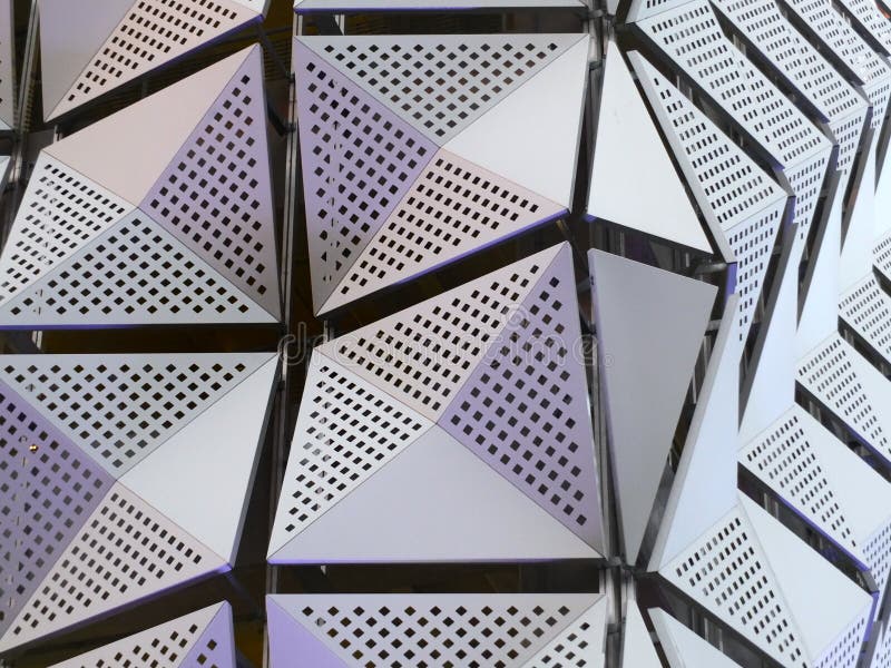 Modern Steel Metallic Angular Futuristic Panels Stock Photo - Image of ...