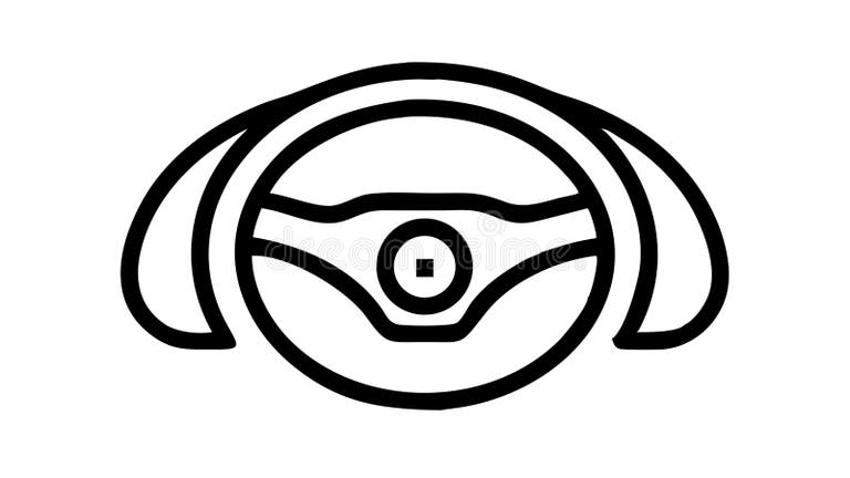 Modern Steering Wheel, Vehicle Control Interface, Vector Design ...