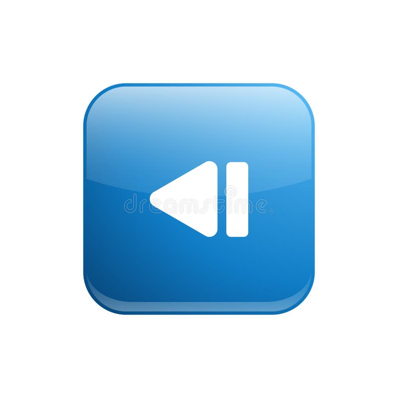 Modern Step Forward Icon Button Logo Stock Vector - Illustration of ...