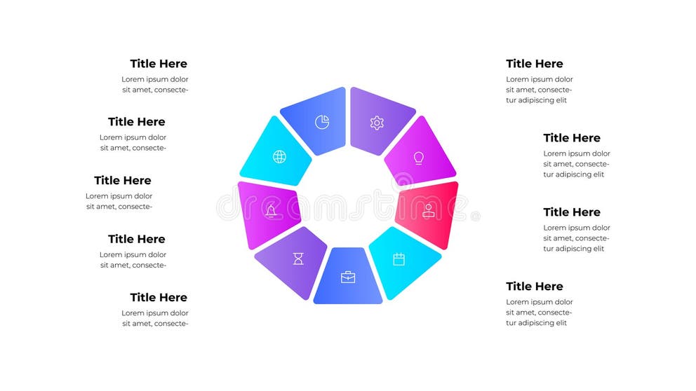 A Modern 9 Step Cycle Infographic Featuring Colorful Icons and Space ...