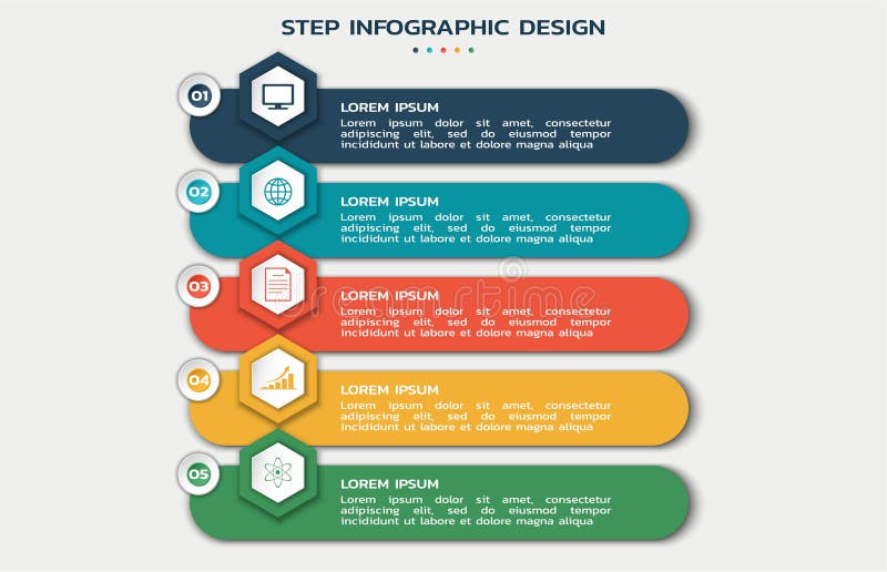 Workflow Infographic Template with Five Options. Color Flowchart ... Workflow Infographic Template with Five Options. Color Flowchart ...