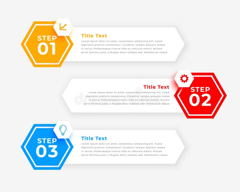 Modern 3 Step Infographic Timeline Layout for Corporate Presentation ...