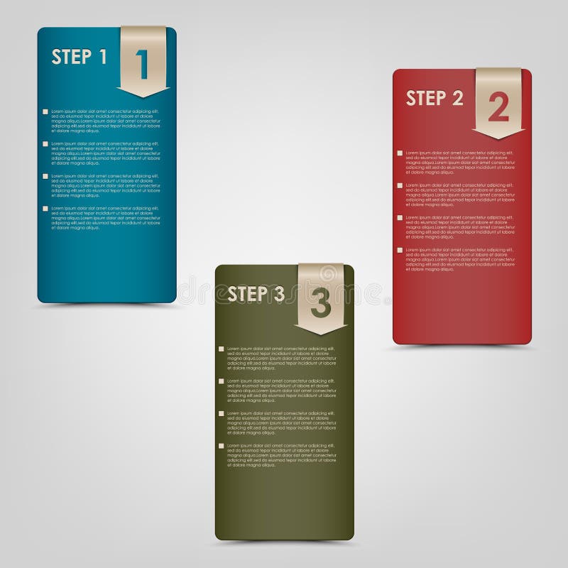 Modern Steps Progress Background Stock Vector - Illustration of ...