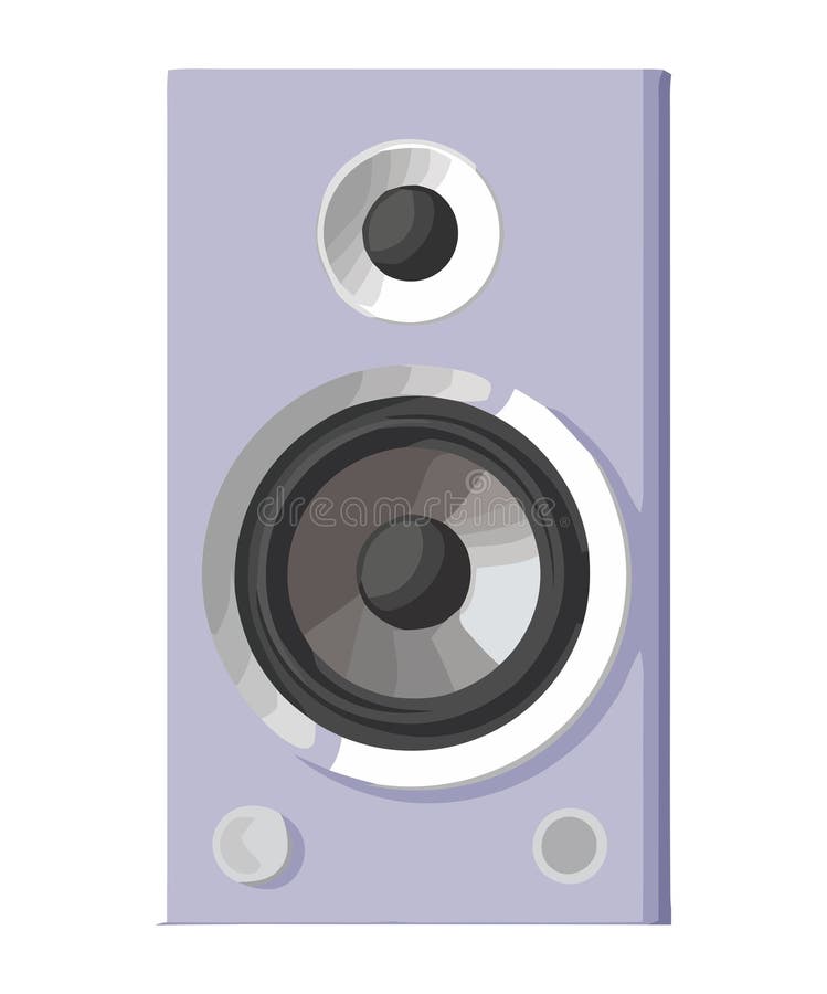 Modern Stereo Amplifier Symbol, Isolated Studio Stock Illustration ...