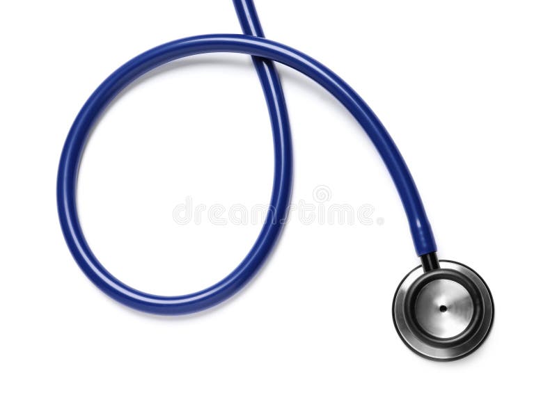 Modern Stethoscope on White Background, Closeup View Stock Photo ...