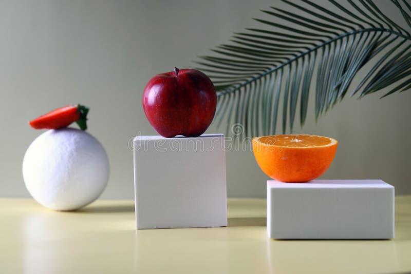 Modern still life fruit stock image. Image of refreshment - 216628739