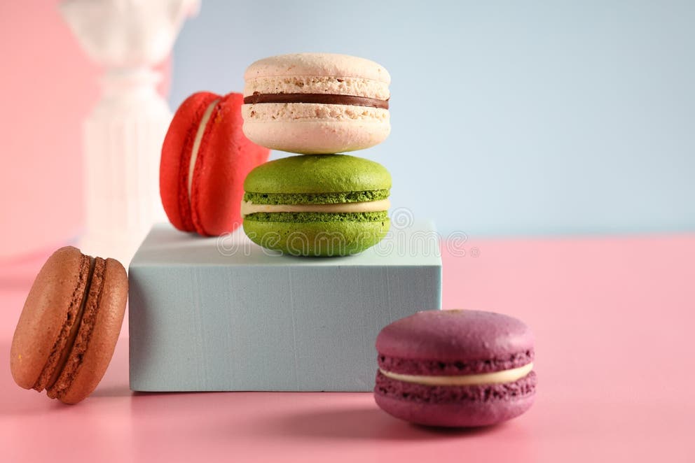 Modern Still Life of Macaroon Stock Image - Image of macaron, abstract ...