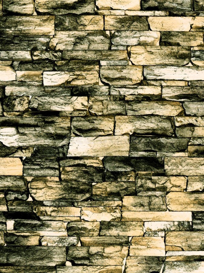 Modern Stone Brick Wall Forming Textured Background Surface Stock Image ...