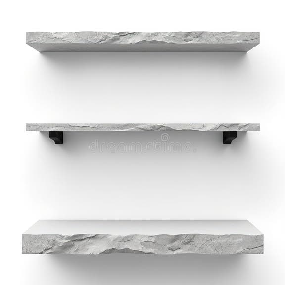 Modern Stone Shelf Display a Bold and Durable Storage Solution for ...