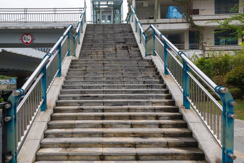 Modern Step Stairs.Architecture Stock Image - Image of park, background ...