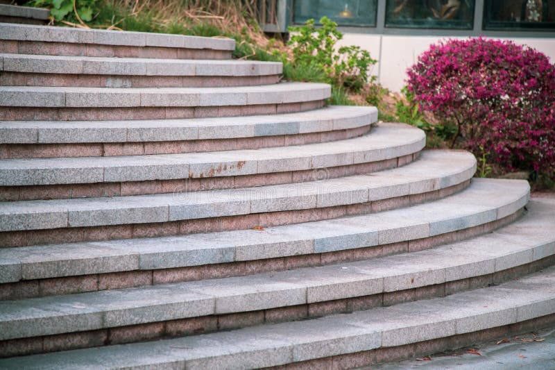 Modern Step Stairs.Architecture Stock Image - Image of closeup, stone ...