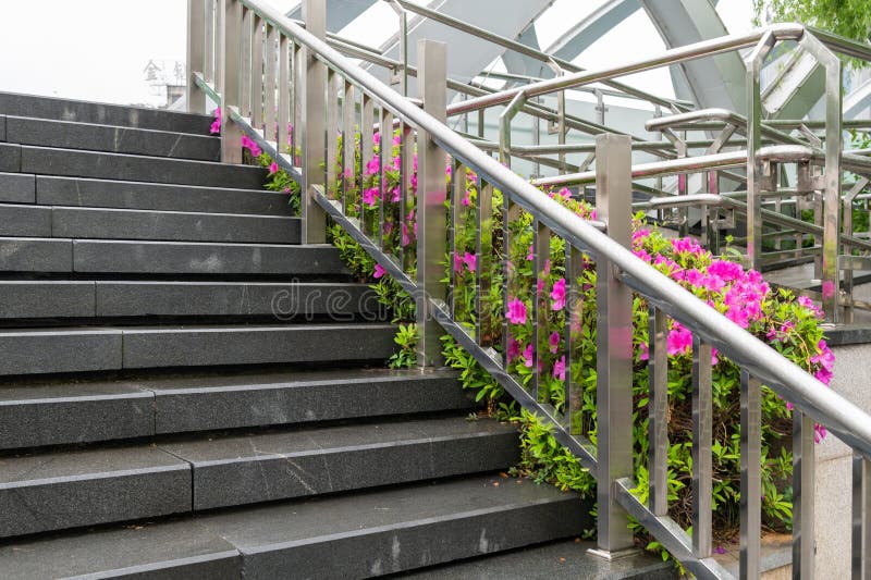 Modern Step Stairs.Architecture Stock Image - Image of texture, closeup ...