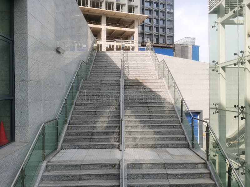 Modern Step Stairs.Architecture Stock Image - Image of paths, road ...