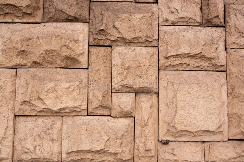 Modern Stone Wall, Close-up Stock Image - Image of building ...