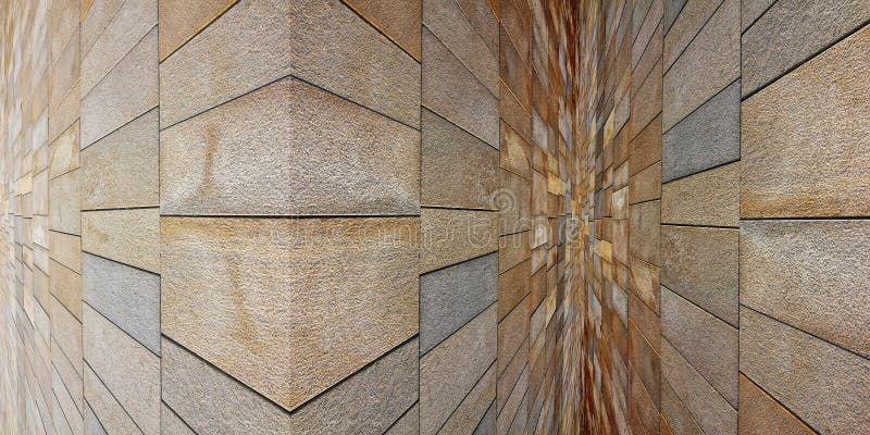 Modern Stone Wall Concept with Board Blocks Stock Image - Image of ...