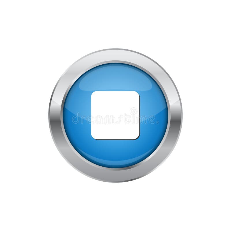 Modern Stop Icon Button Logo Stock Vector - Illustration of icon ...