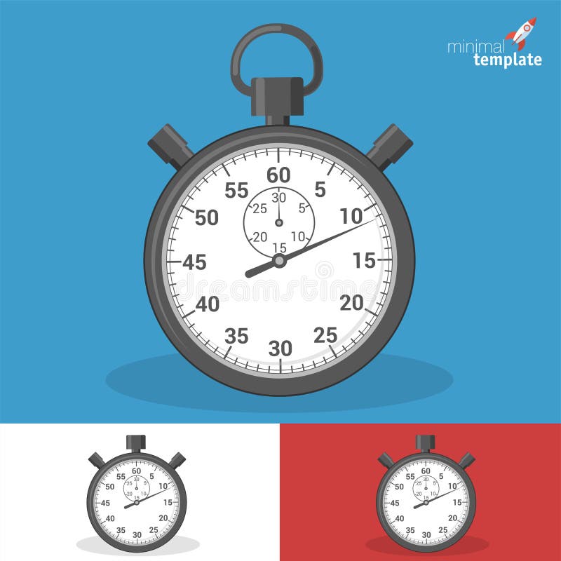 Modern stopwatch icon. stock vector. Illustration of business - 96748910