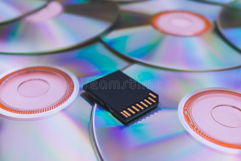 Modern Storage of Information on a Flash Drive Compared To Old Disks ...