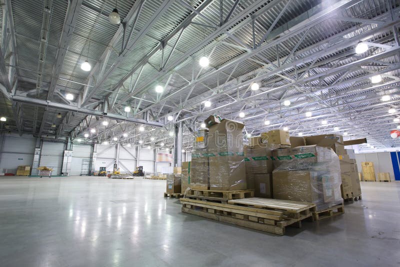 Modern storehouse stock photo. Image of light, inside - 22100372
