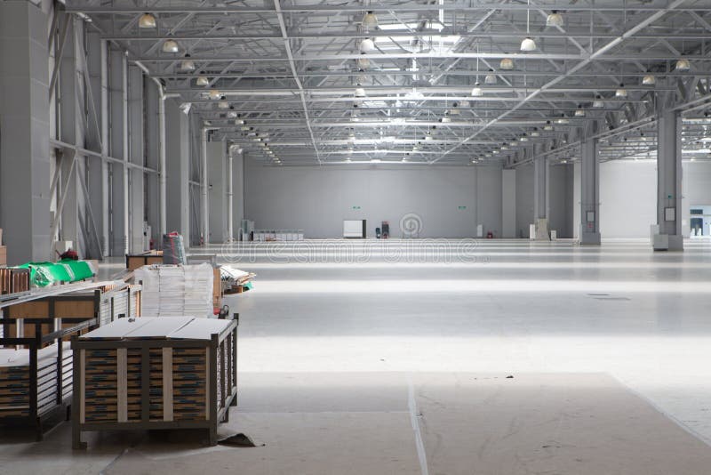 Modern storehouse stock photo. Image of business, space - 22100326
