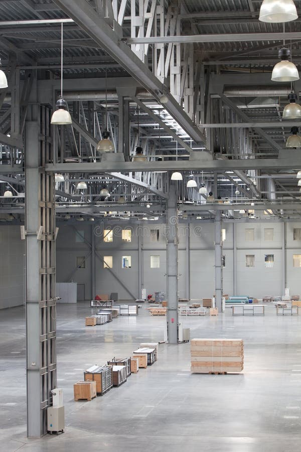 Warehouse Loading Bays with Trailer Stock Photo - Image of ramp ...