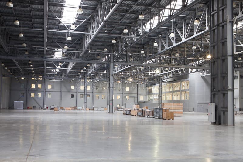 Modern storehouse stock photo. Image of light, inside - 22100372