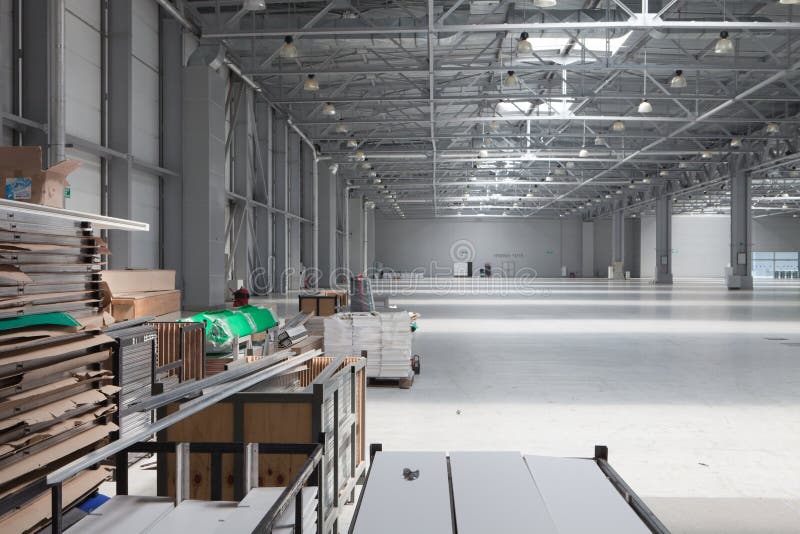 Storehouse stock image. Image of hall, room, industrial - 9113763