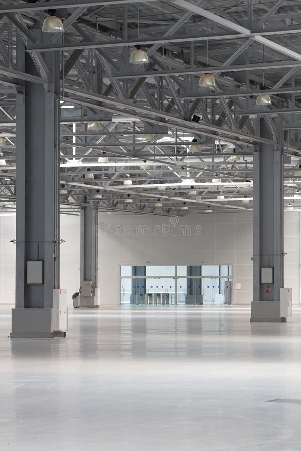 Modern empty storehouse stock photo. Image of business - 7342408