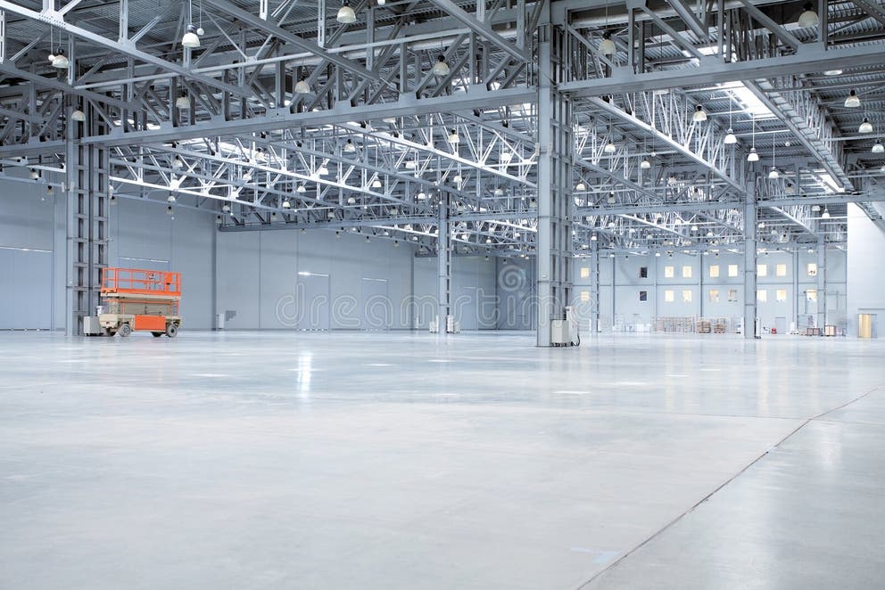 Modern storehouse stock photo. Image of business, space - 22100326