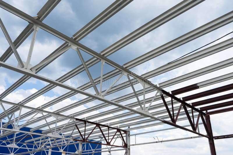 Modern Storehouse Construction Site, Stock Image - Image of modern ...