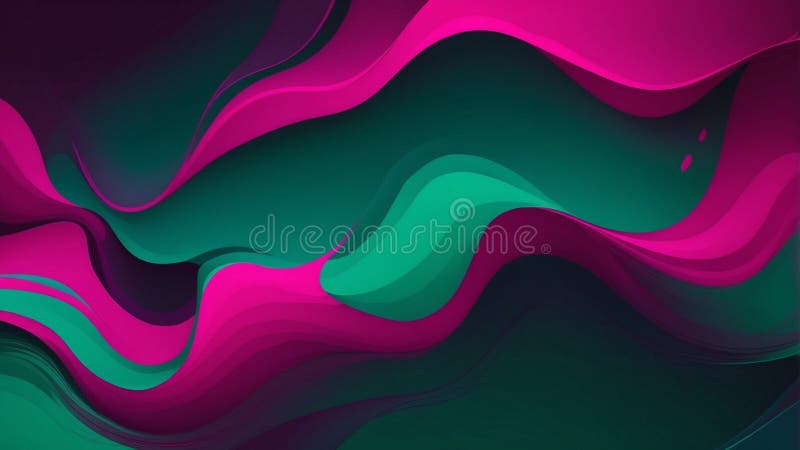 Layered Magenta Stream with Modern Abstract Vibes. AI Generated Stock ...