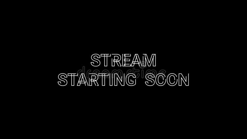 Modern Stream Starting Soon Animation Using Stroke Text Effect, Stock ...
