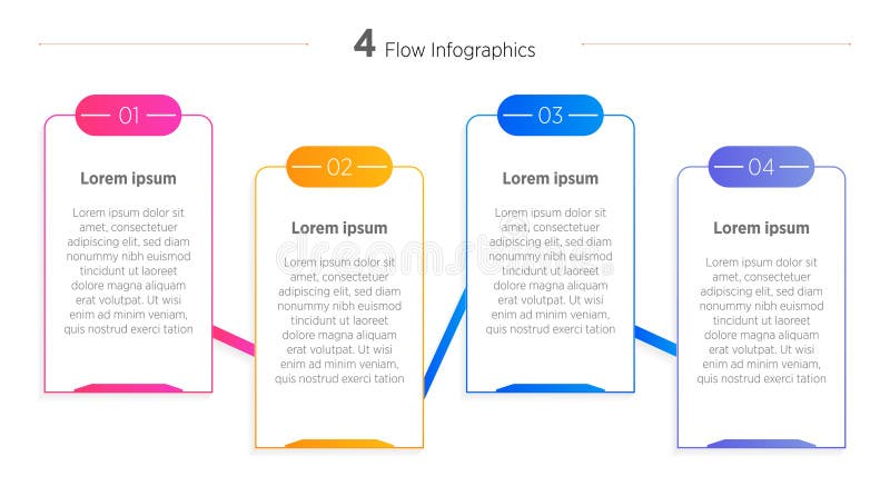 Clear 4-Step Startup Timeline Infographic Stock Vector - Illustration ...