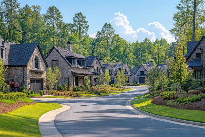 Modern Street Buckhead Atlanta Upscale Urban Stock Photos - Free ...