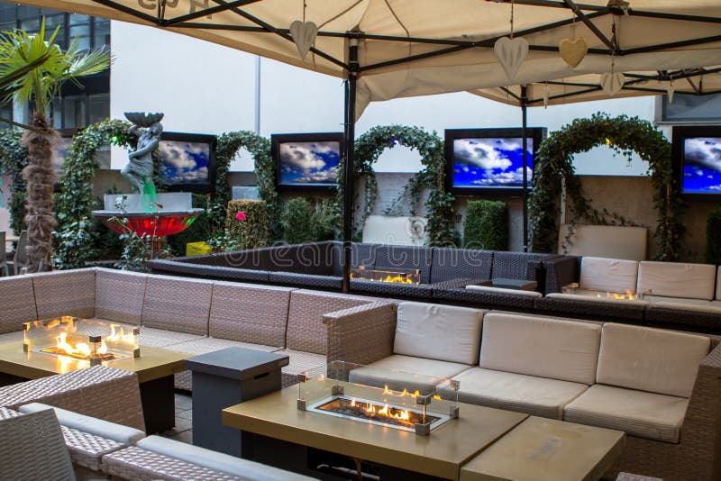 Modern street cafe stock image. Image of benhavn, drink - 110637119