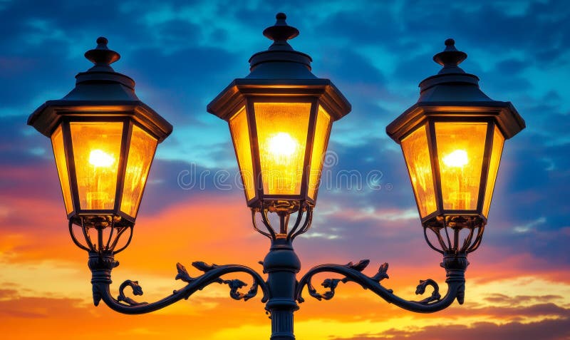 The Modern Street LED Lighting Pole is Being Showcased in the Image ...
