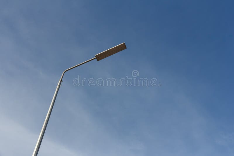 A Modern Street LED Lighting Pole. Modern LED Lighting for Streets and ...