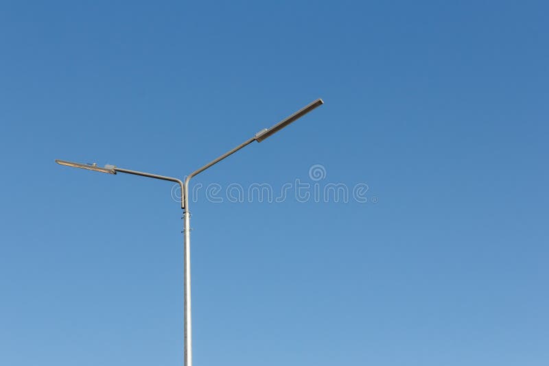 A Modern Street LED Lighting Pole. Modern LED Lighting for Streets and ...