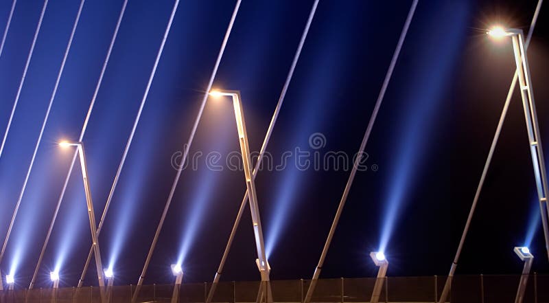 Modern street light. stock image. Image of night, steel - 17057605
