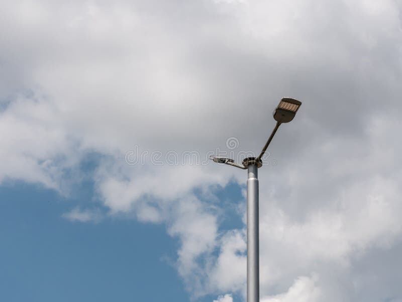 Modern Street Light Poles stock image. Image of background - 94732059