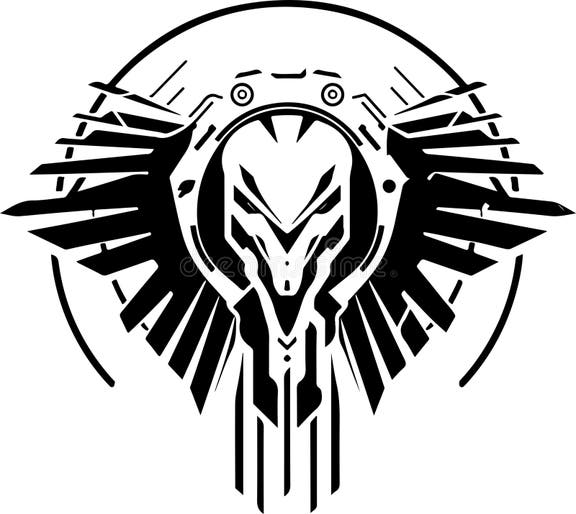 Modern Strict Logo Template of Abstract Hawk, Eagle Shape with Wings ...