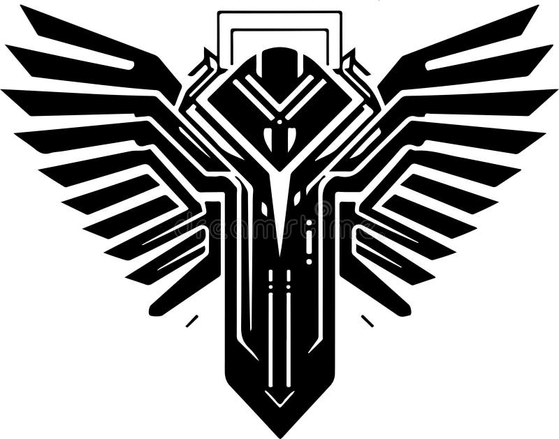 Modern Strict Logo Template of Abstract Hawk, Eagle Shape with Wings ...