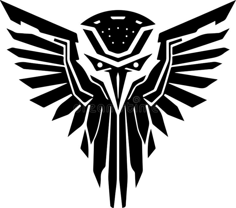 Modern Strict Logo Template of Abstract Hawk, Eagle Shape with Wings ...