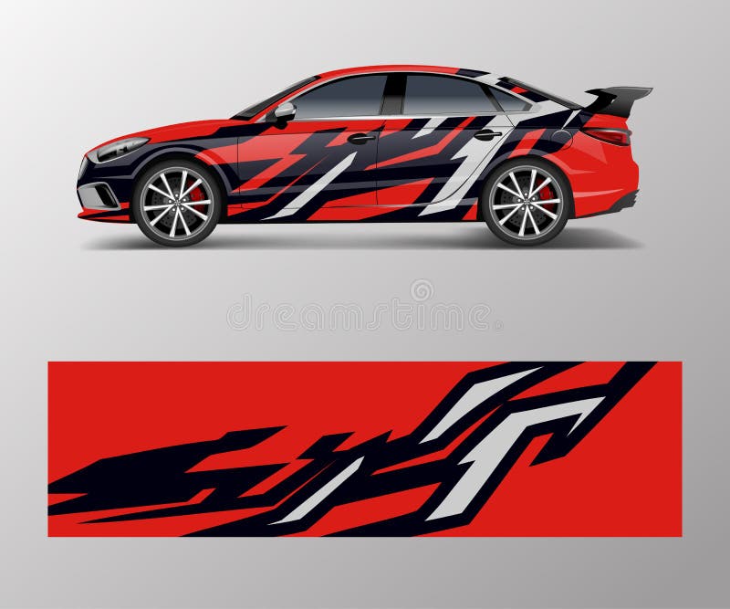 Modern Stripe for Racing Car Wrap, Sticker, and Decal Design Vector ...