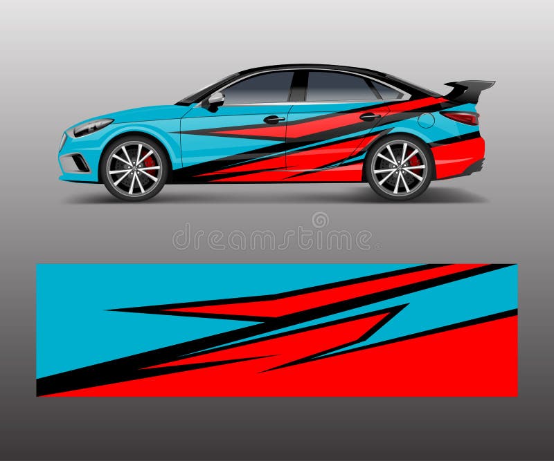 Modern Stripe for Racing Car Wrap, Sticker, and Decal Design Vector ...