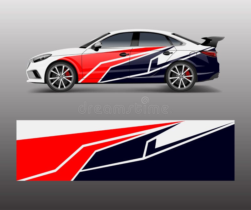 Modern Stripe for Racing Car Wrap, Sticker, and Decal Design Vector ...